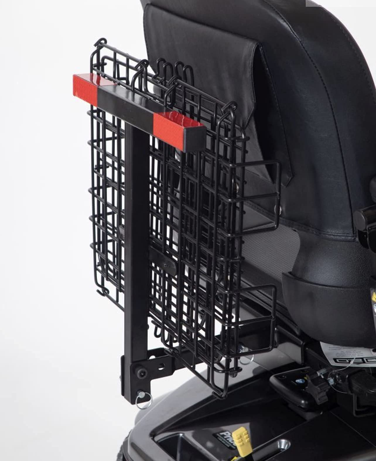 Foldable Folding Scooter Rear Basket for Golden & Pride Mobility Scooters & Powerchairs (Only Works with Scooters & Power Chairs Equipped with 1" x 1" Hitch Receiver)