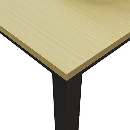 FSTAR 47" Writing Desk Sturdy Home Office Desk Modern Simple Design Computer Desk Writing Table for Home Office Large Space Workstation Metal Frame (47", Oak)