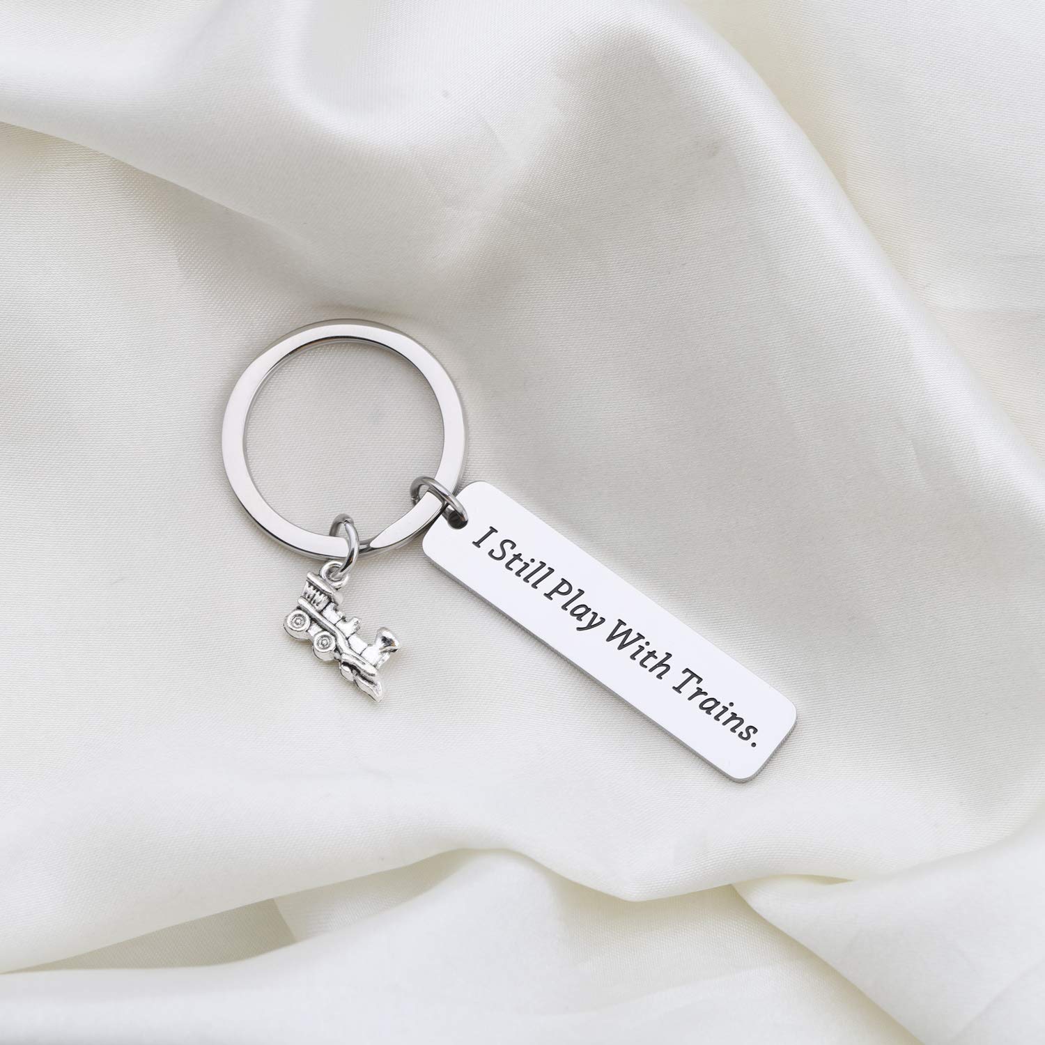 FOTAP I Still Play With Trains Keychain (Trains Keychain)