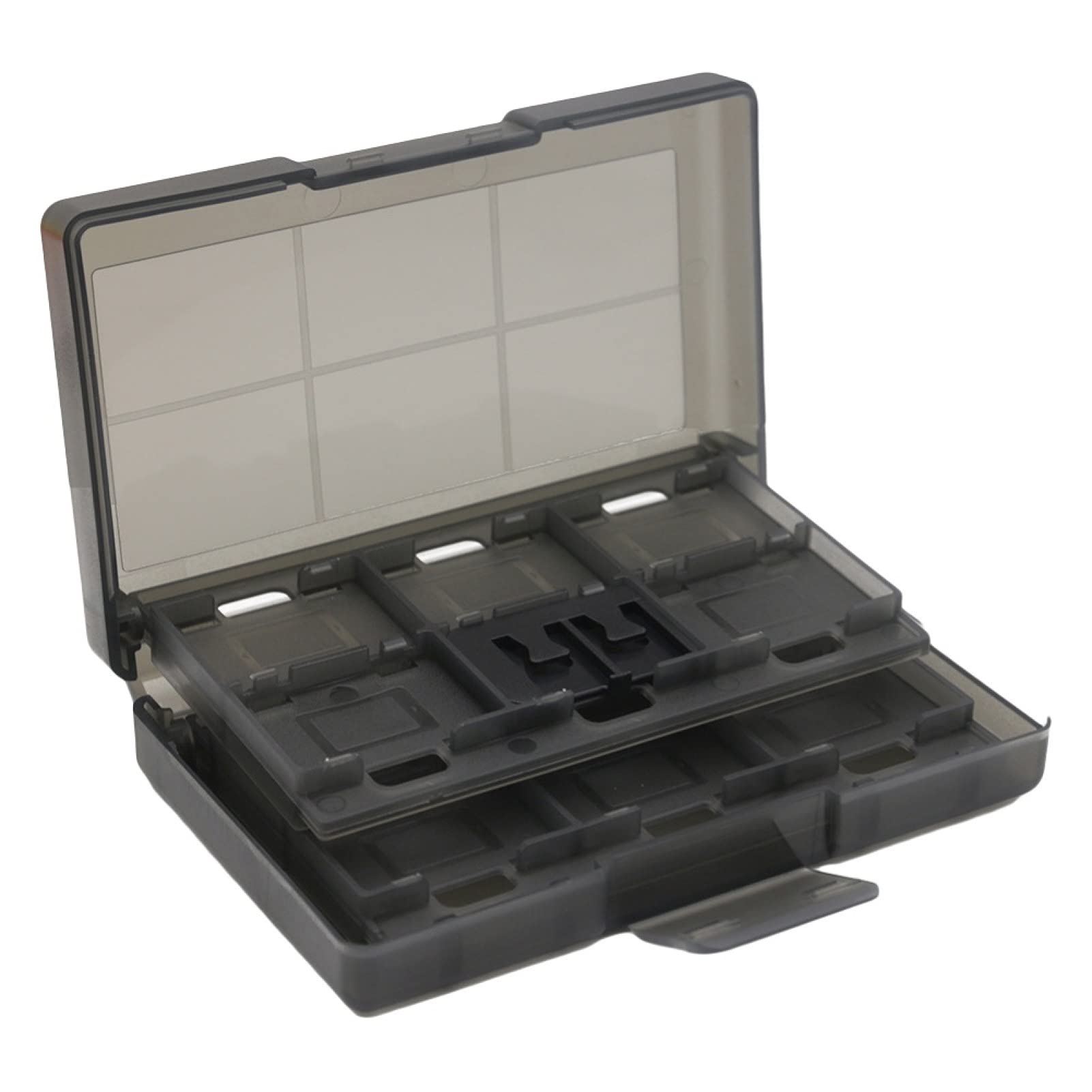 giveyoulucky24 in1 Game Cassette Storage Box Container Card Case for Nintendo Console Switch - Black