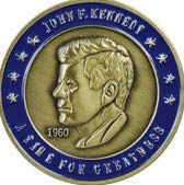 MEDALS OF AMERICA EST. 1976 President Kennedy Challenge Coin