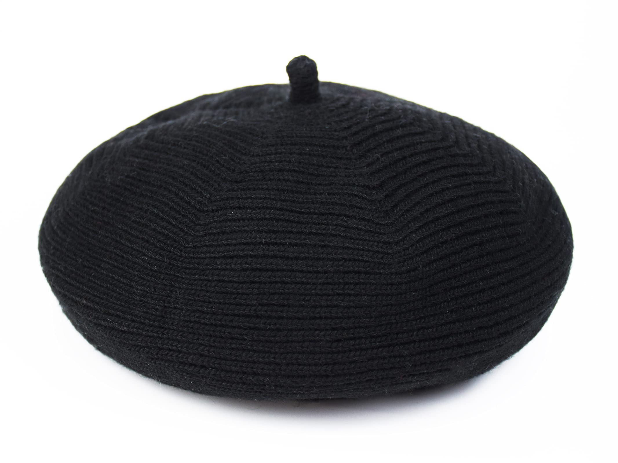 French Style Beret Hats for Women Knit Artist Hats Classic Solid Color Warm Beanie Hat
