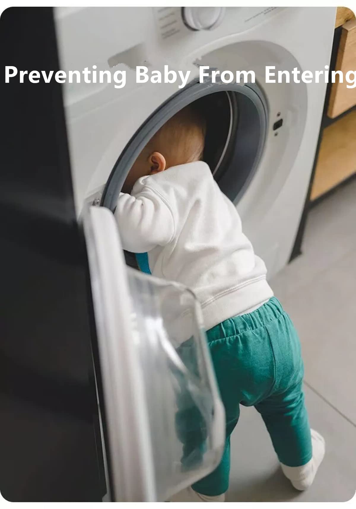 Front Load Washer Door Prop, Magnetic Washing Machine Door Holder, Keep Washer Door Open, Flexible Prop Fits Most Washing Machines