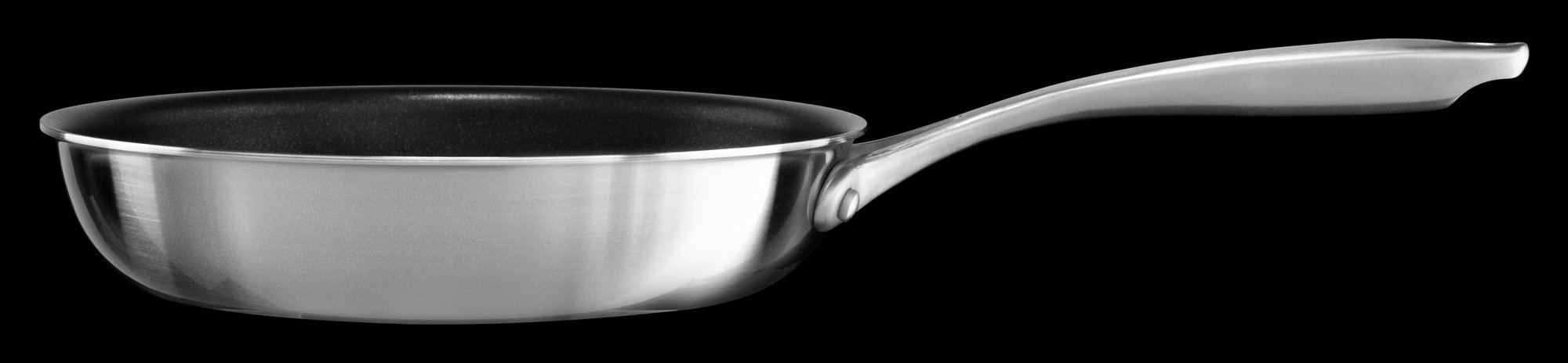 KitchenAid 5-ply Copper Core 10" Nonstick Skillet, Stainless Steel Finish, Medium