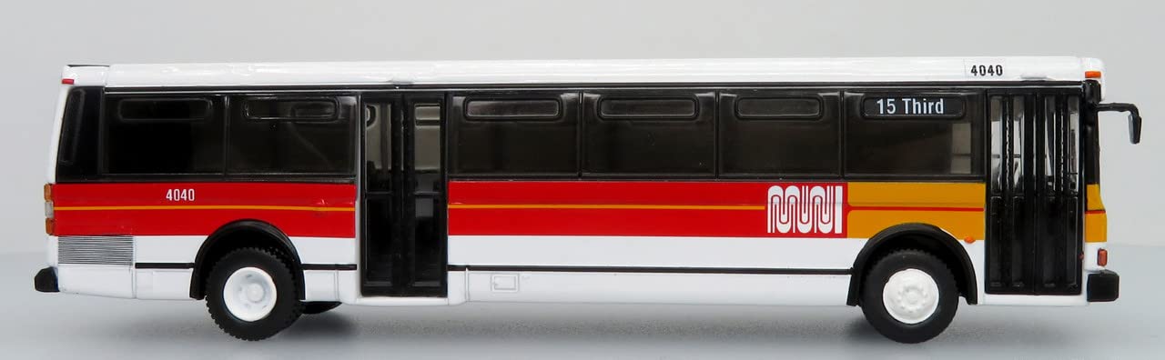 Grumman 870 Transit Bus-Muni, San Francisco California Iconic Replicas 1/87 Scale New in The Box 5" Long