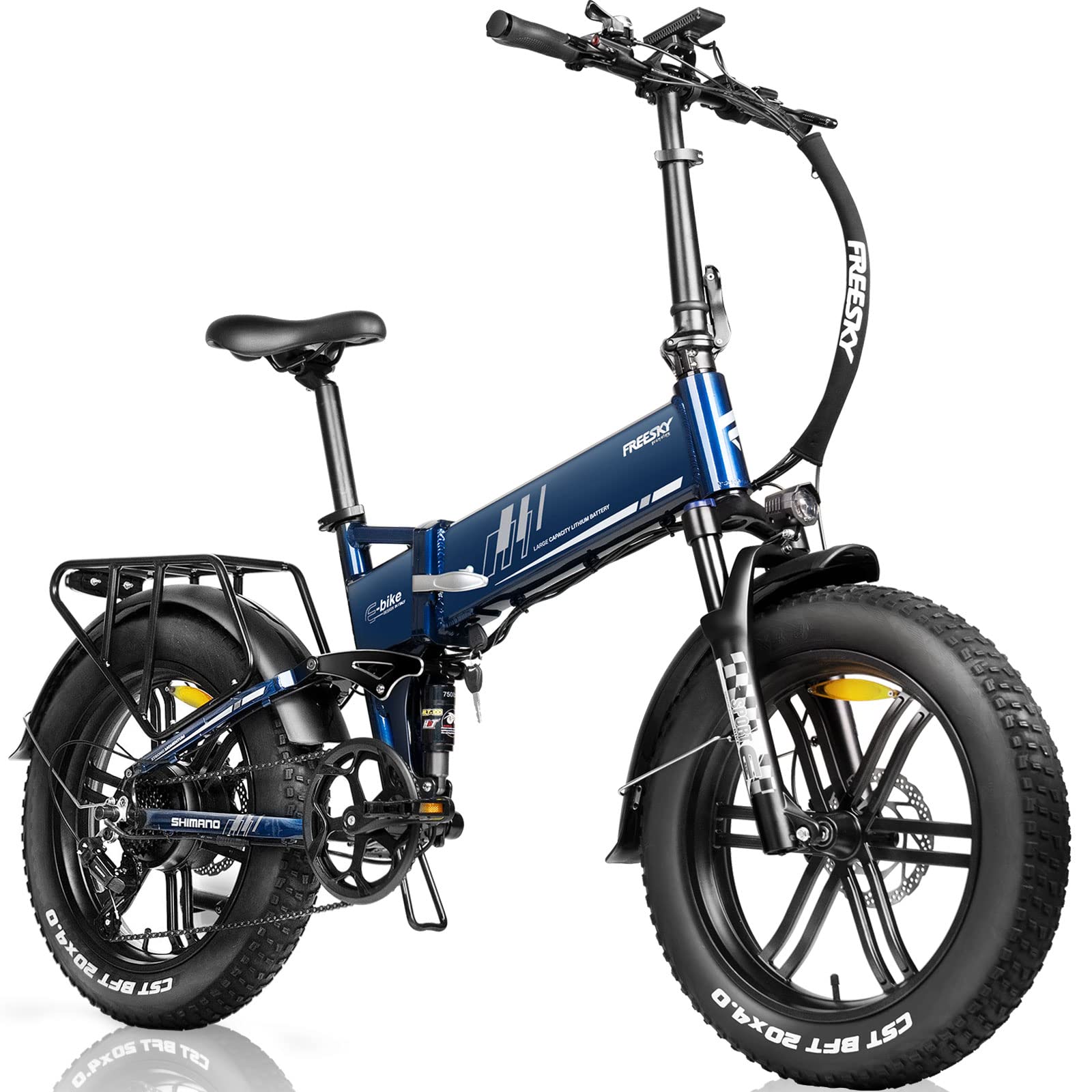 FREESKY Electric Bike for Adults Step-Thru ebike