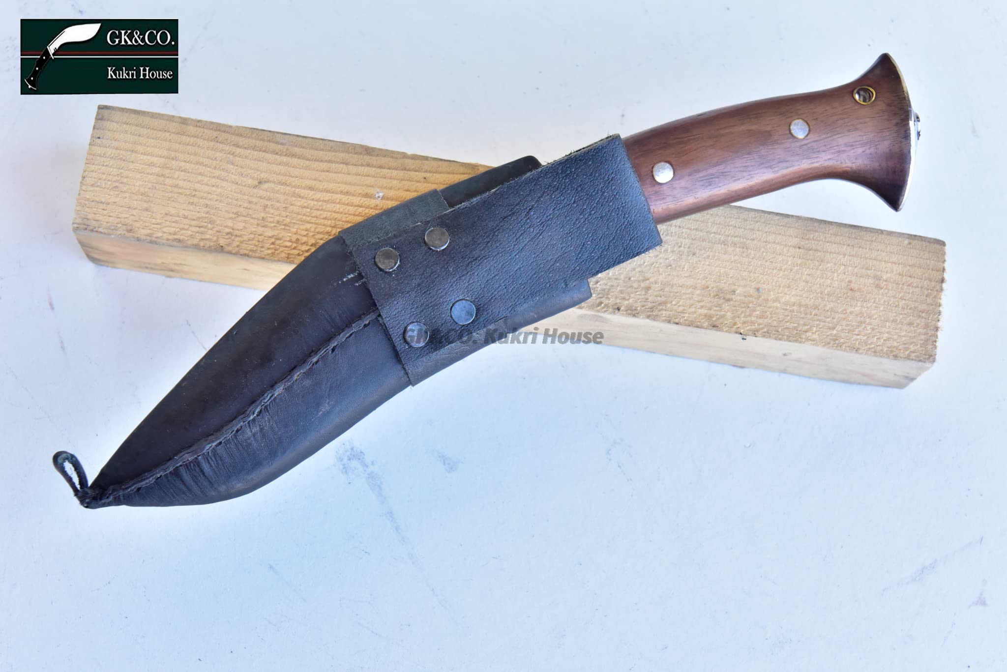 GK&CO. Kukri House Genuine Kukri/Khukuri- 5" Black (Rust Free) Blade Panawal Khukuri- Handmade Factory in Nepal.