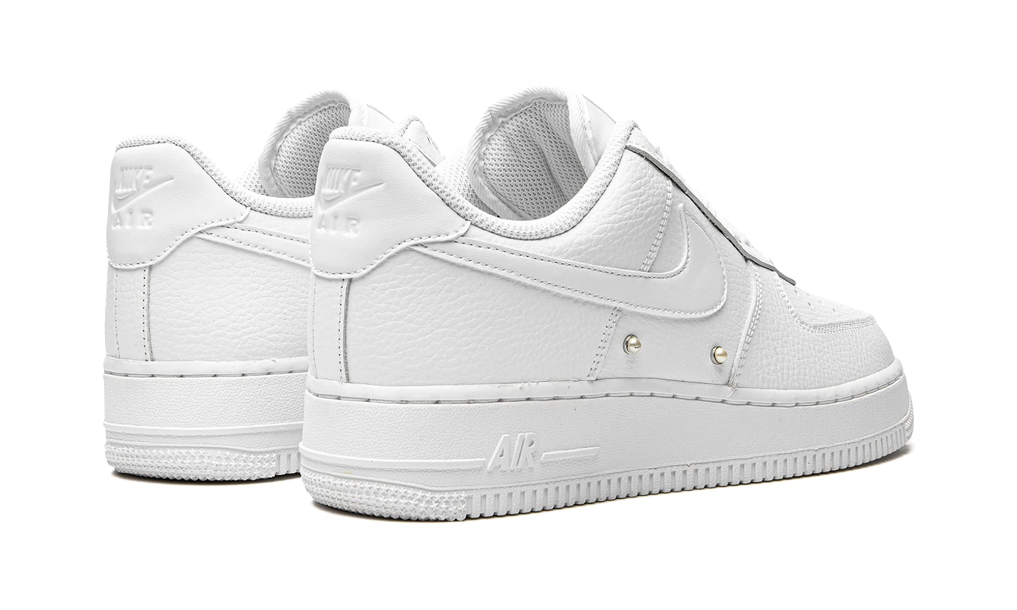 Nike Women's Air Force 1 Low '07 SE Pearl Casual Dq0231 Shoes, White/White-metallic Silver-bl, 8.5
