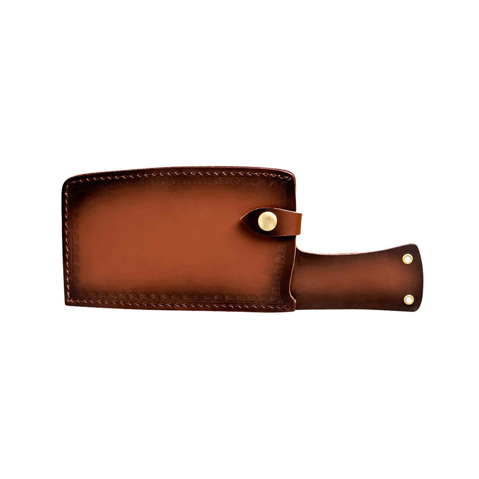 Gralara Cutter Sheath Protector Kitchen Knife Cover Chef Knife Protection PU Leather Durable Universal Knife Case Holder Protector Cleaver Sheath