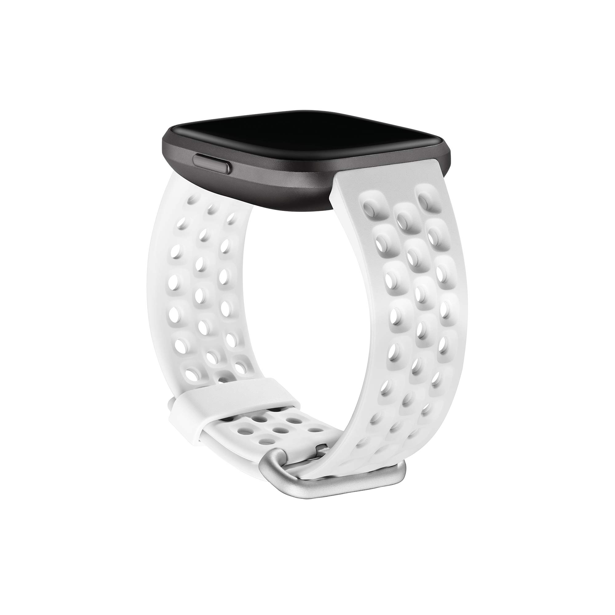 Fitbit Versa Family Accessory Band, Official Product, Sport, Frost White, Small