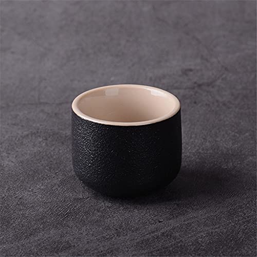 FZZDP Japanese Wine Set Antique Household Wine Set Ceramic Yellow Wine Warm Wine Set Black Pottery Wine Set (Color : E)