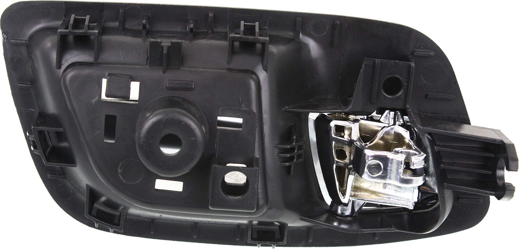 Garage-Pro Interior Door Handle Compatible with 2011-2020 Chrysler 300, Fits 2011-2014 Dodge Charger Rear, Driver Side Black Bezel with Silver Lever