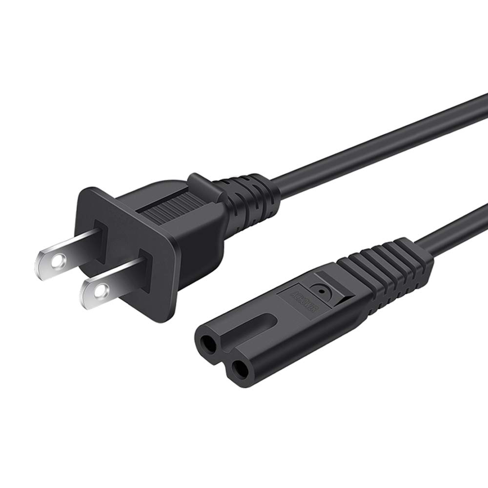 for Xbox Power Cord Cable Replacement - [UL Listed] 6FT Extension Compatible for Xbox One S, Xbox One X Slim Game Console 2 Prong 18AWG Power Cord Cable Supply