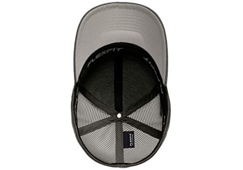 Flexfit unisex adult Flexfit Melange Unipanel Trucker Cap, Dark Grey, Large-X-Large US