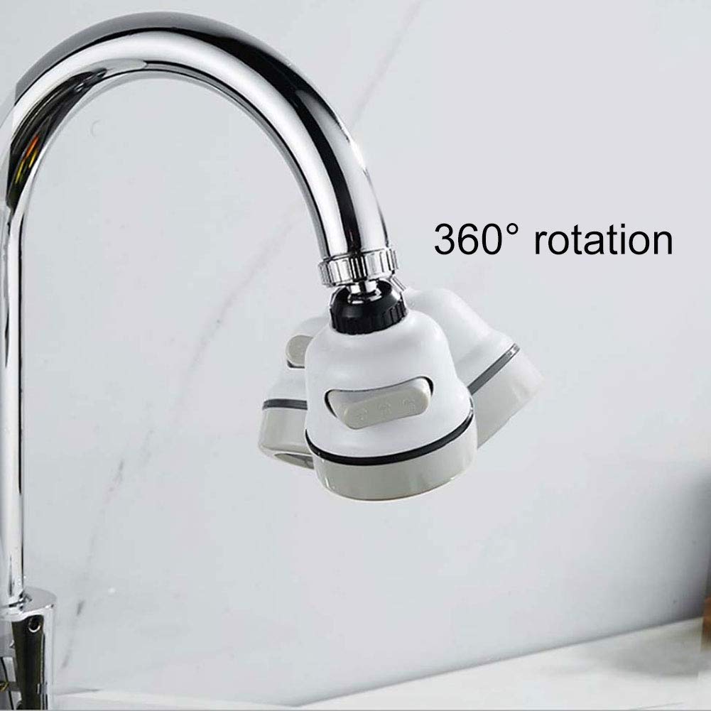 Flexible Faucet Sprayer Water Saving Faucet Shower Head Tap Valve Filter Nozzle, Shower Anti-Splash Regulator,Tap Adapter Filter Head for Kitchen Bathroom