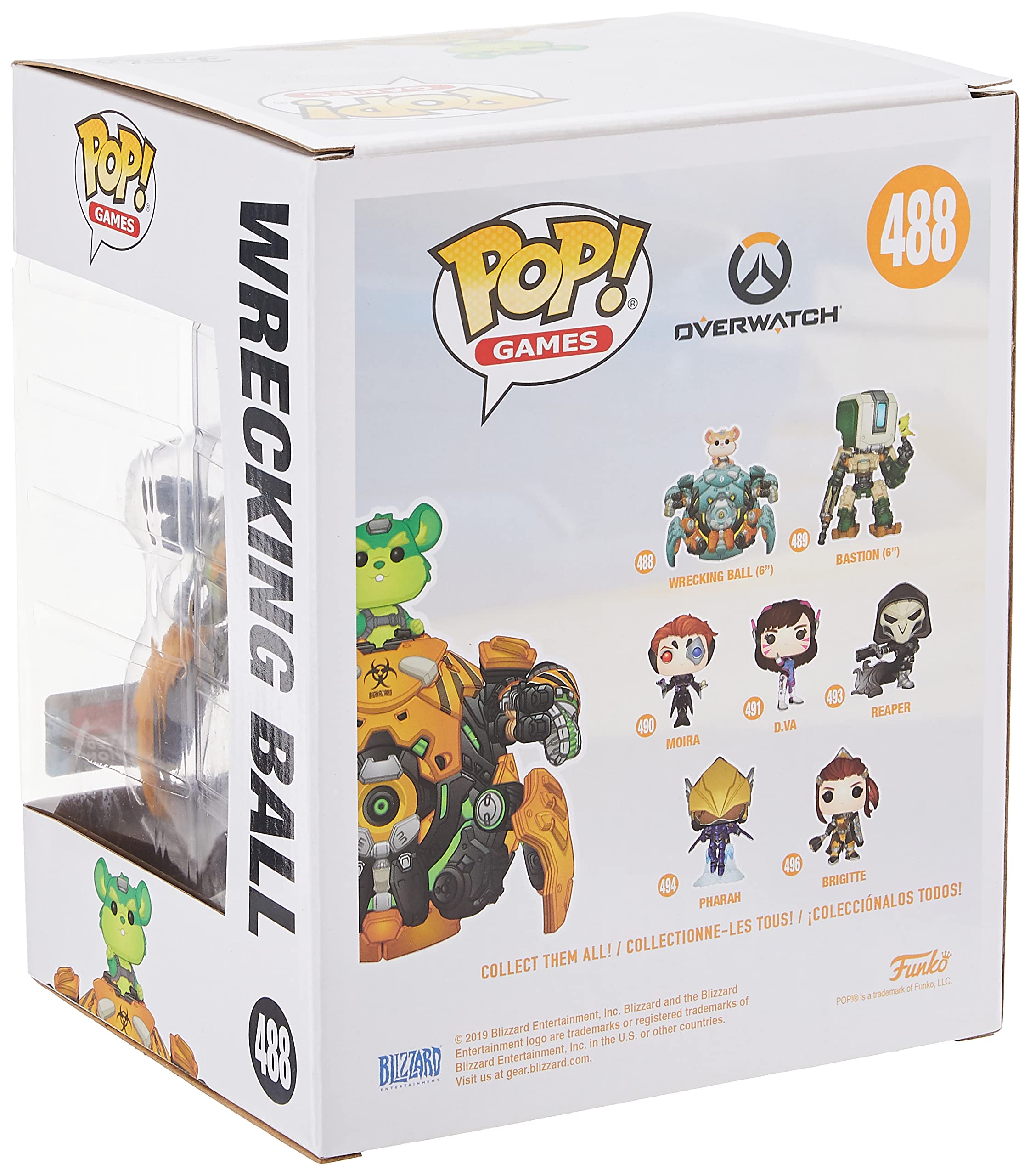 Funko Pop! Games: Overwatch - 6 Inch Toxic Wrecking Ball Vinyl Figure, Fall Convention Exclusive, Amazon Exclusive