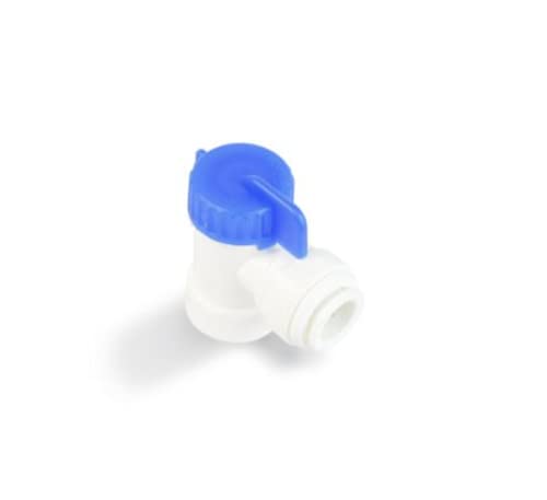 Reverse Osmosis RO Water Tank Ball Valve 1/4" FNPT X 3/8" Tube Quick Connect