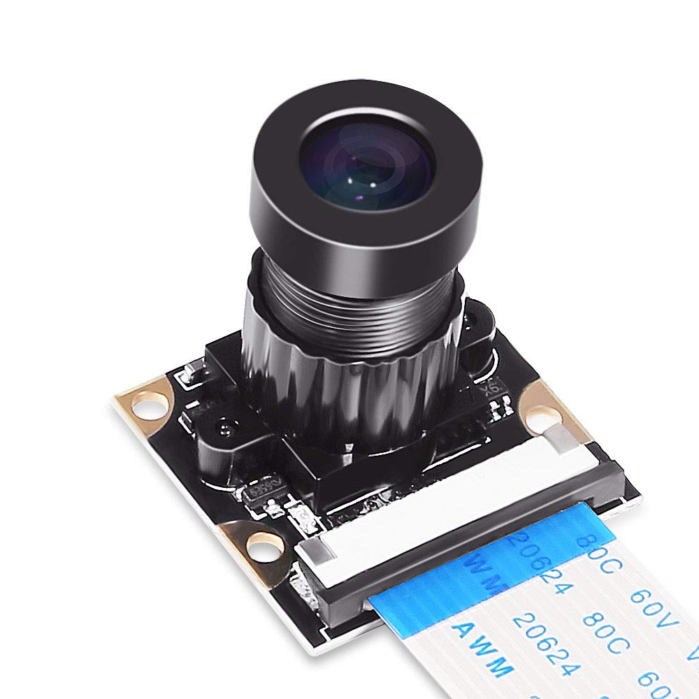 for Raspberry Pi 4 B Camera Wide Angle 175 FOV Night Vision Module 5MP OV5647 Video Webcam Built- in IR-Cut Automatically Switching Day/Night Vision for Raspberry Pi 3B/3B+ 2B B+ Pi Zero/Zero W