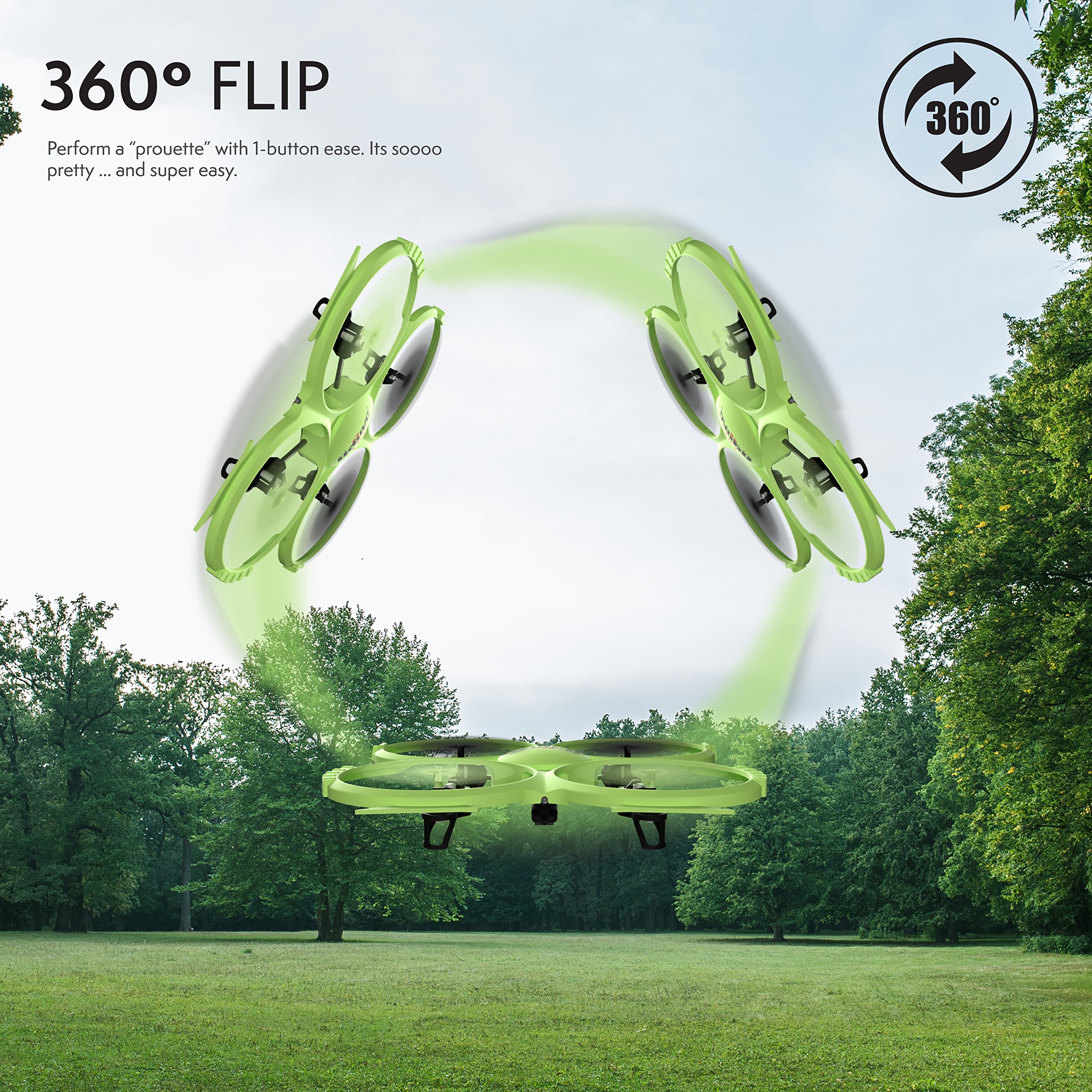 Force1 U818A HD+ RC Drone with Camera for Adults - Long Distance Remote Control Drone Quadcopter with 720P HD Drone Camera, 6-Axis Gyro, Headless Mode, Return Home, 4GB SD Card, and 2 Drone Batteries