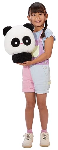 Fluffie Stuffiez Panda Large Collectible Feature Plush 11" - Surprise Reveal Unboxing with Huggable ASMR Fidget DIY Fur Pulling, Ultra Soft Fluff
