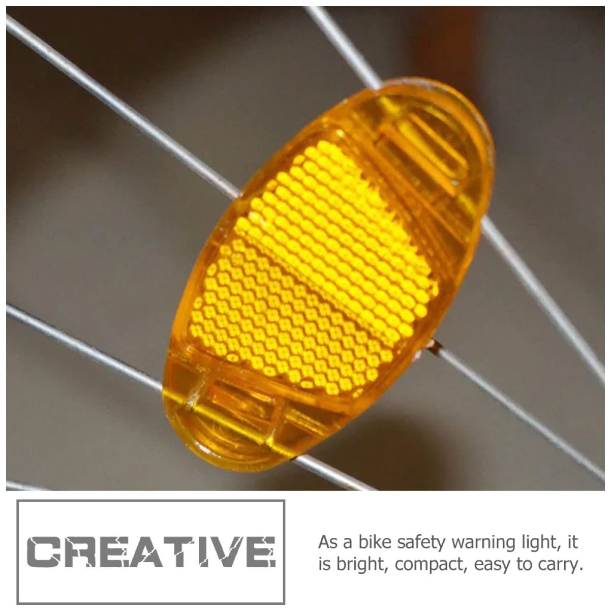 GAFOKI 16pcs Caution Reflector Mountain Light Reflective Tail Decoration MTB Road Wheeling Bike for Riding Warning Lights Device Spoke Rim Disc Bikes Accessories Bicycle Safe Kit Rear