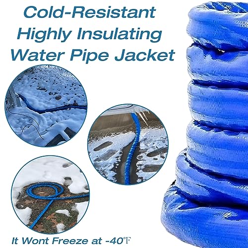 H&G lifestyles Heated Water Hose for RV 1/2" Inner Diameter 25 ft Withstand Temperatures Down to -40°F Self-Regulating