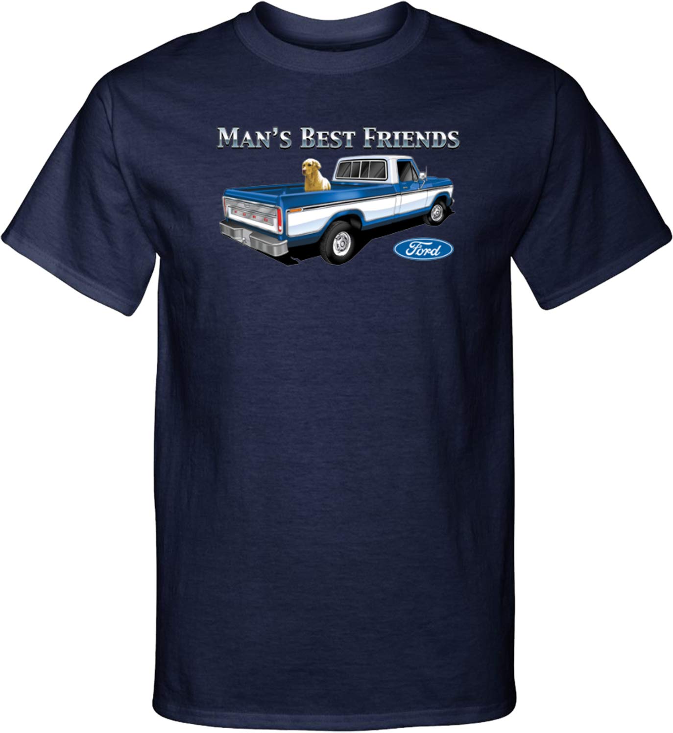Ford F-150 Mans Best Friends Tall Shirt, Navy 2XLT
