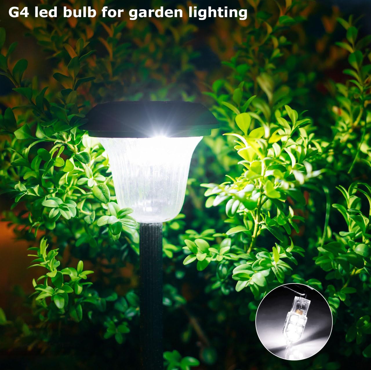 G4 LED Bulb 12V, HengBo Daylight White 6000K G4 JC Bi Pin Base 20 Watt Halogen Bulb Replacement Light Bulb for Under Cabinet, Range Hood, Stove Light (Pack of 10)