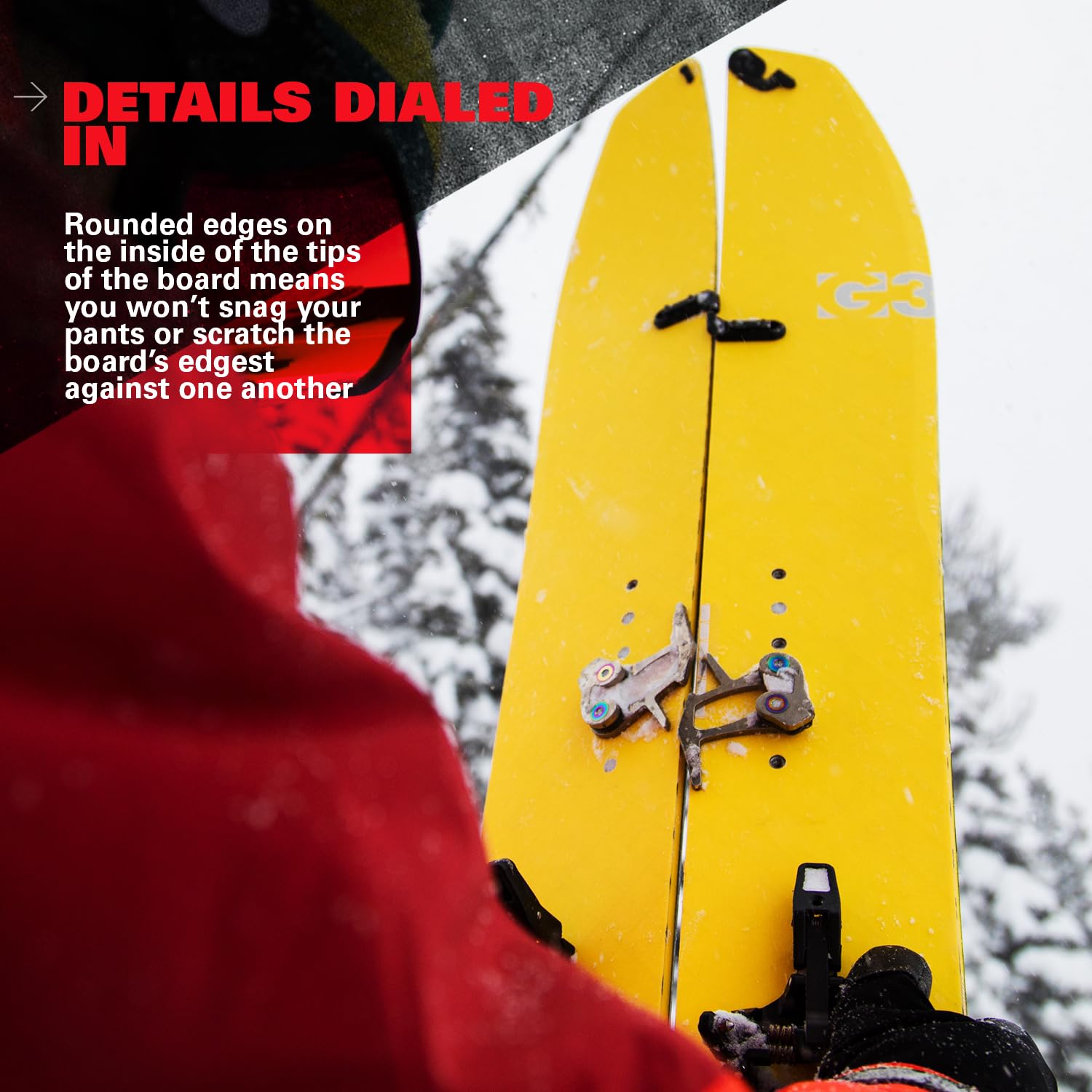 G3 GENUINE GUIDE GEAR AXLE Splitboard, All Mountain Directional Splitboard, Carbon Fiber Matrix, Longer Early Rise, Full Thickness Base, Backcountry Touring, 2023 (162CM)