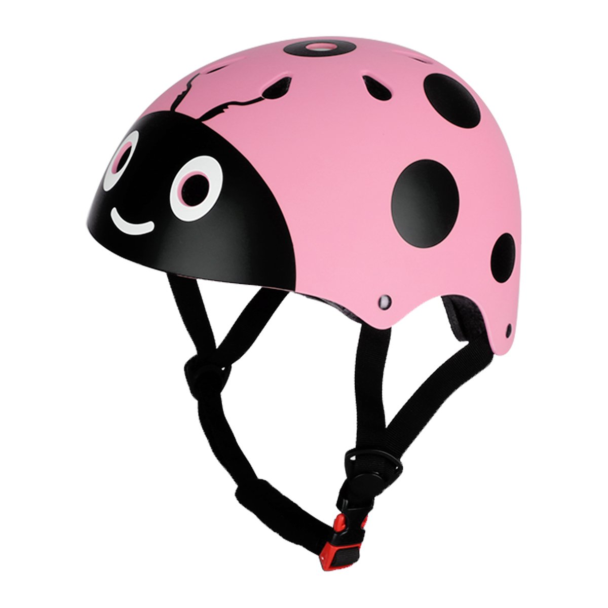 Freebily Kids Cycle Helmet, Children Cute Ladybug Multi-sport Safety Helmet for Skateboard BMX Bicycle Pink One Size