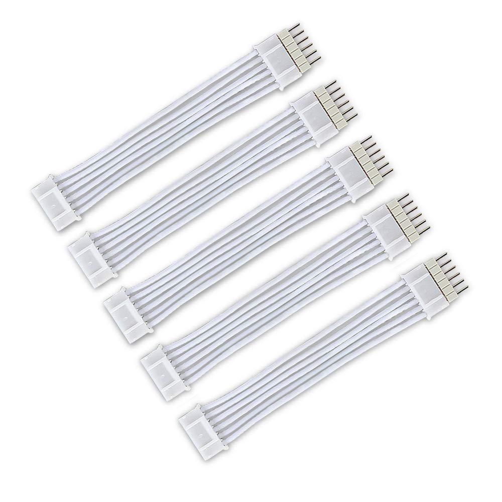 Flexible Corner Connector for Philips Hue Lightstrip V3 Version only (0.2 ft/ 6cm, 5 Pack, White)