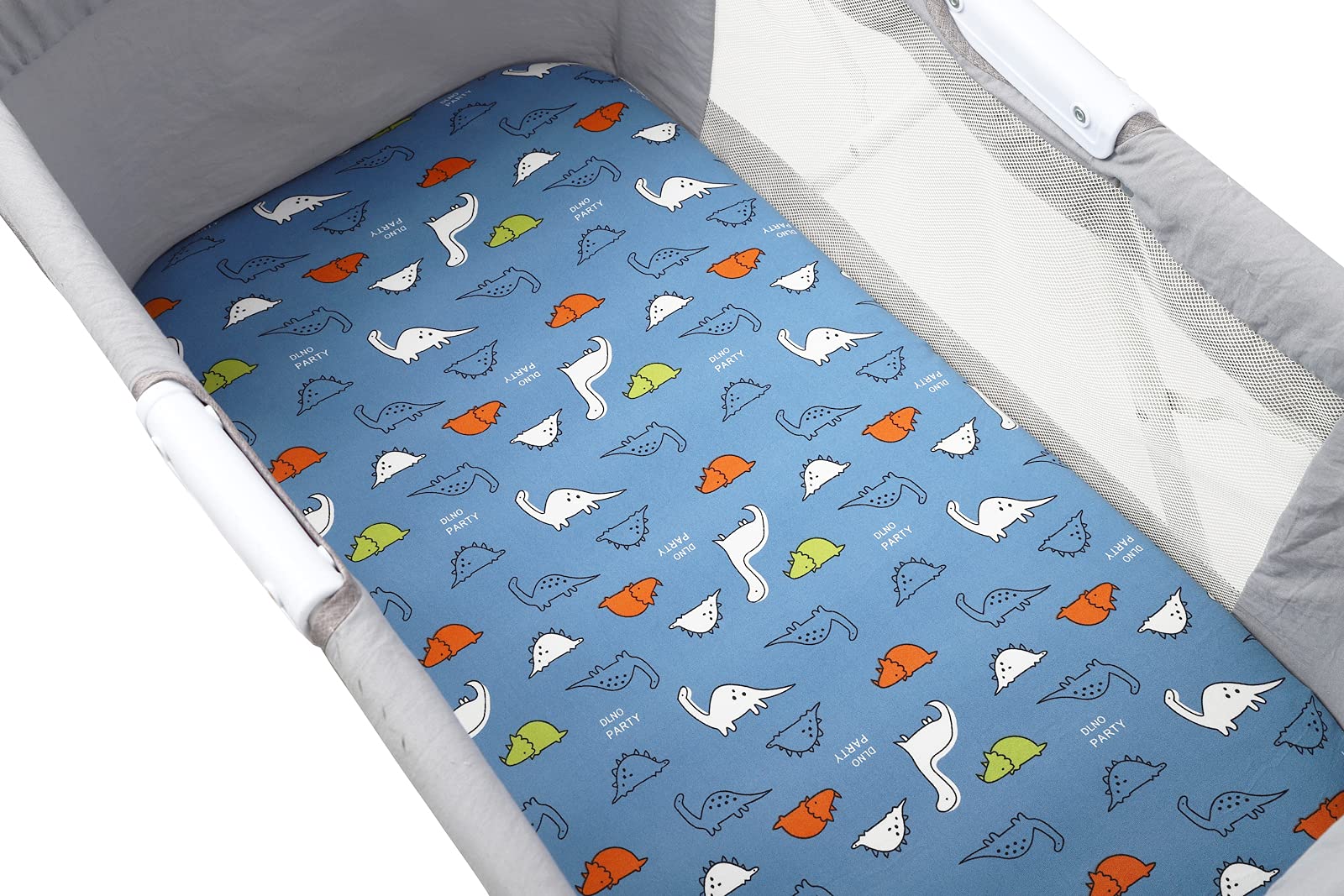 Fitted Bassinet Sheets Soft Breathable Stretchy for Hourglass, Oval,Rectangle Pads/Mattress,3Pack