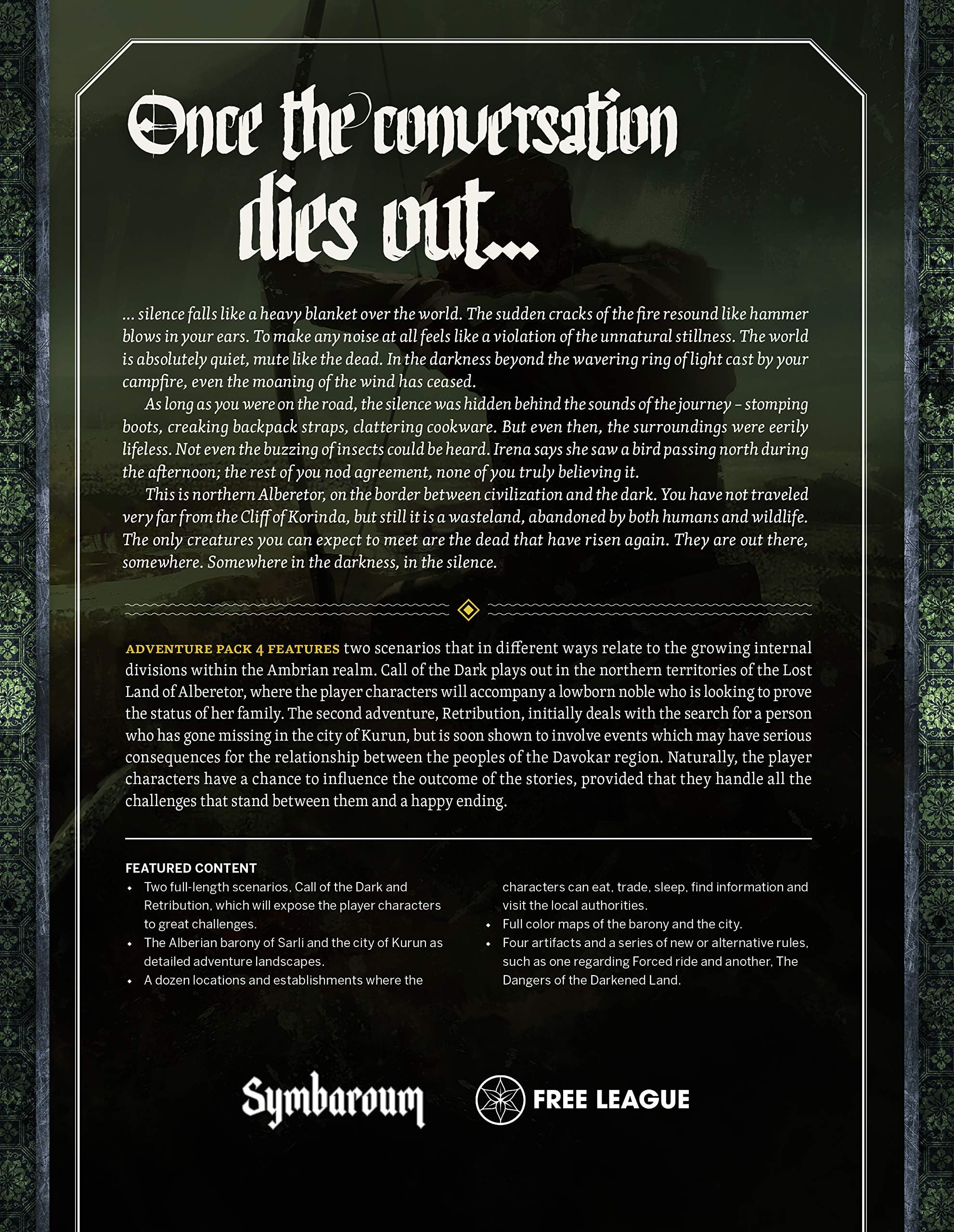 Free League Publishing Symbaroum RPG: Adventure Pack 4 (FLF-SYM004)
