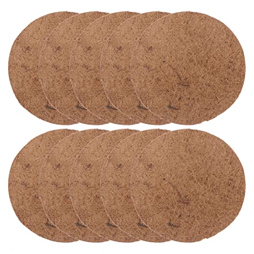 POPETPOP Pigeon Nest Mat Nesting Pads: 10PCS Bird Nesting Materials Bird Breeding Nest Bird Eggs Mat Coconut Fiber Substrate Bird Nest