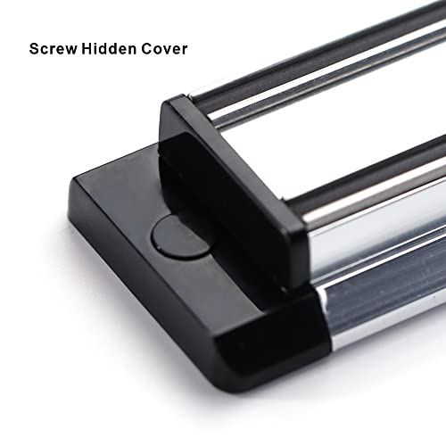 KITCHENDAO Magnetic Knife Rack - 17.5 inch - Knife Holder for Wall with Magnet -Knife Storage Bar Strip - Aluminum - Metal Knives, Utensils and Kitchen Sets Holder
