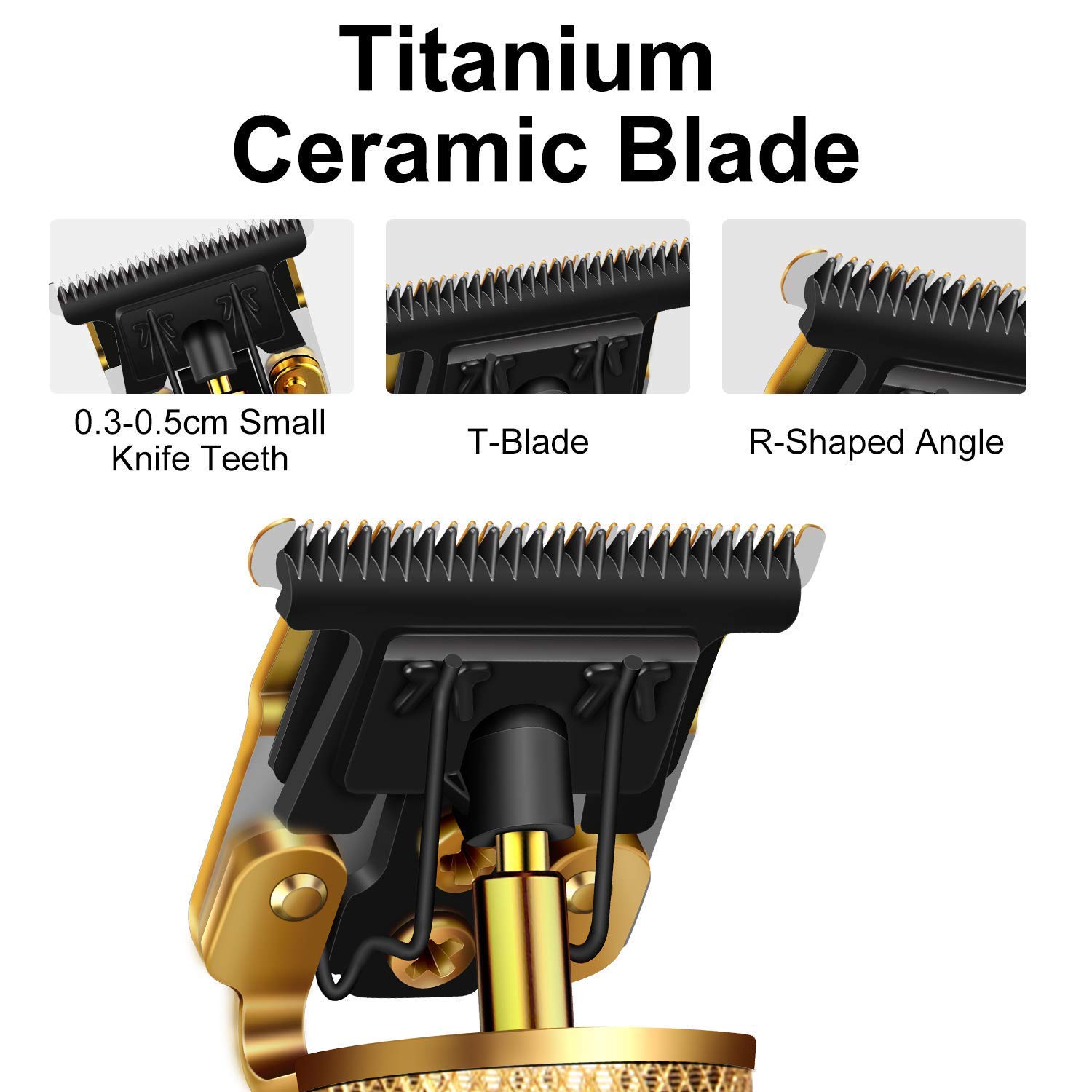 Hair Clippers for Men,Electric Pro Li Clippers USB Cordless Rechargeable Beard Trimmer Kit T-Blade Trimmer 0mm Baldheaded Hair Trimmer with 4 Guide Combs