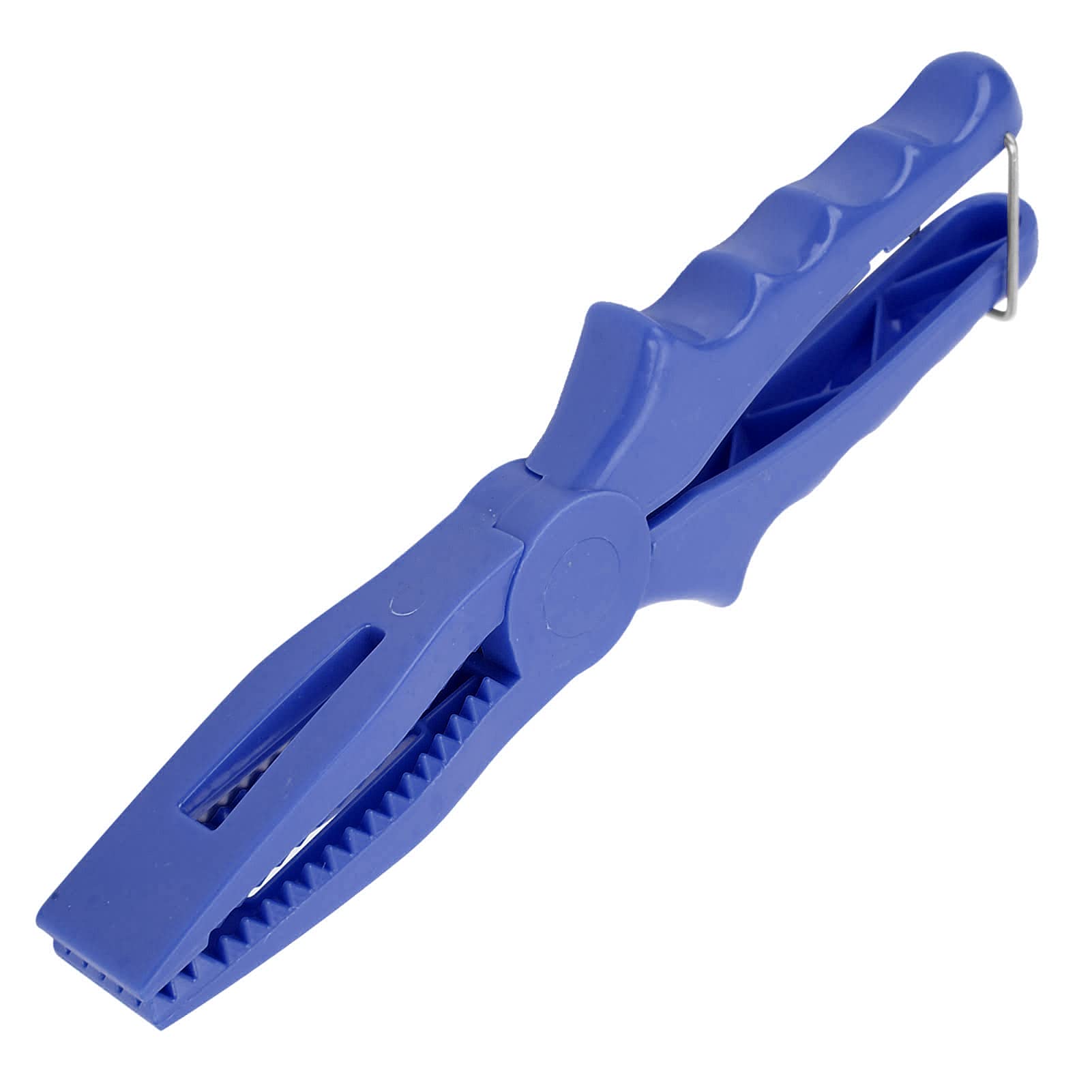 Fishing Pliers,Lightweight Durable ABS Fishing Clam Grip Tool Tackle Pliers Fishing Accessory(Blue)