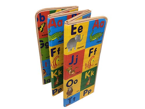 FUN n' SAFE (7120) Baby Play Mat, Abc's/123's & Animals, Reversible, Foldable, Foam Play Mats for Infants and Toddlers