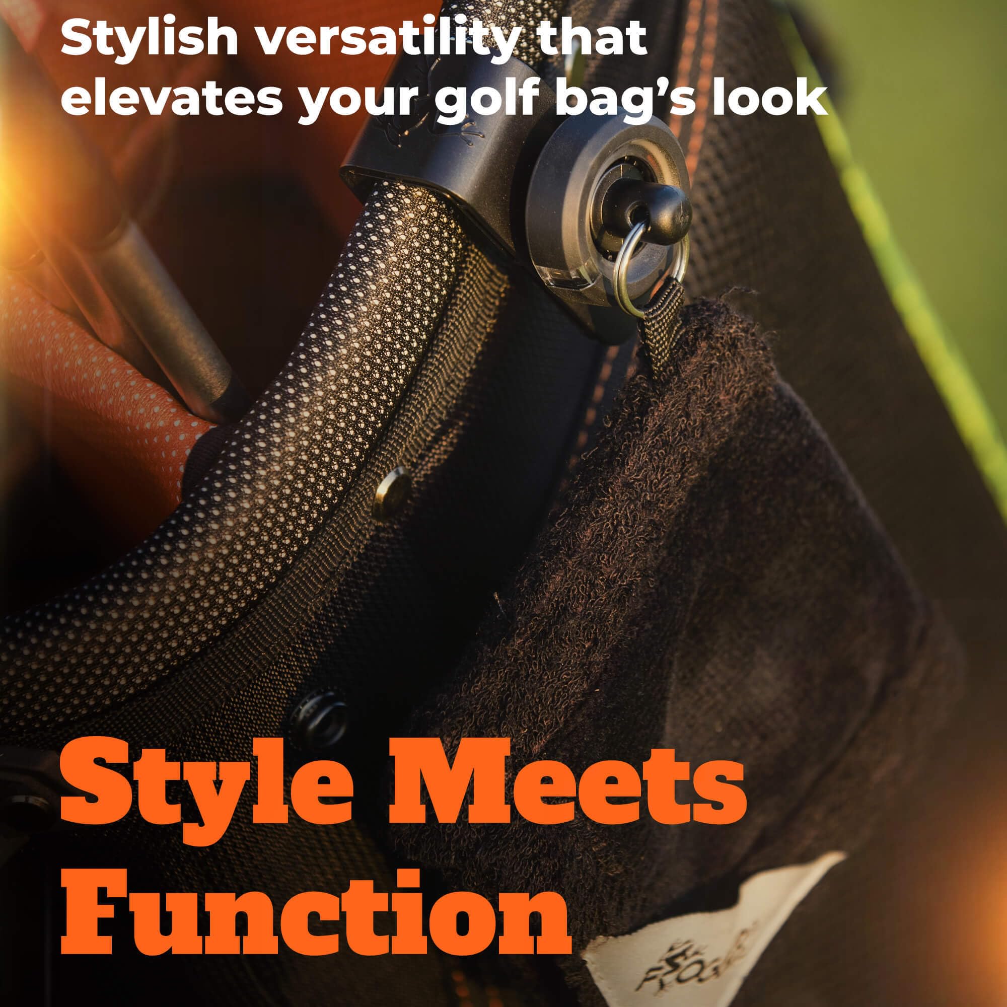 Frogger Golf Bag Latch-It Accessory Attachment System for Golf Bags โ Magnetic Clip to Easily Attach Golf Towels, Brushes, Rangefinders and More