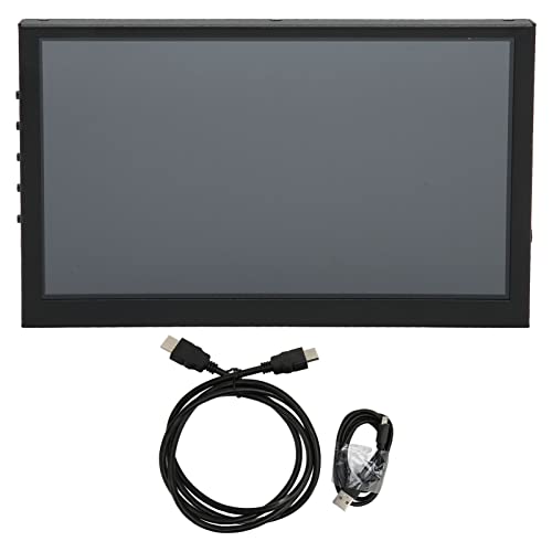 Mini Computer Second Screen, HD Multimedia Interface Plug and Play Metal Case Dual Speakers Portable 7 Inch Monitor for OS X for Laptop