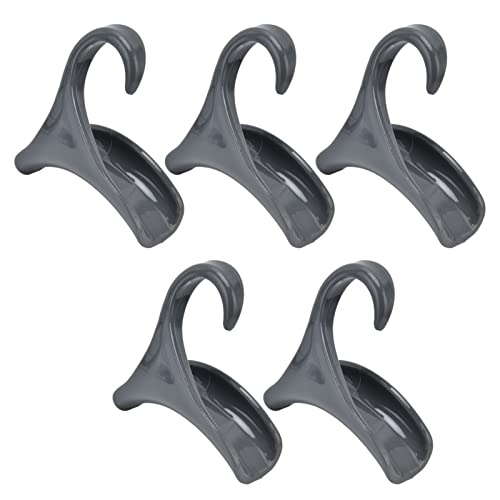 Fydun 5Pcs Purse Door Hanger Bag Arc Closet Hanger Hook for Satchel Coat Haversack Belt StorageWhite for Home Use, Multifunctional Accessory (Grey)