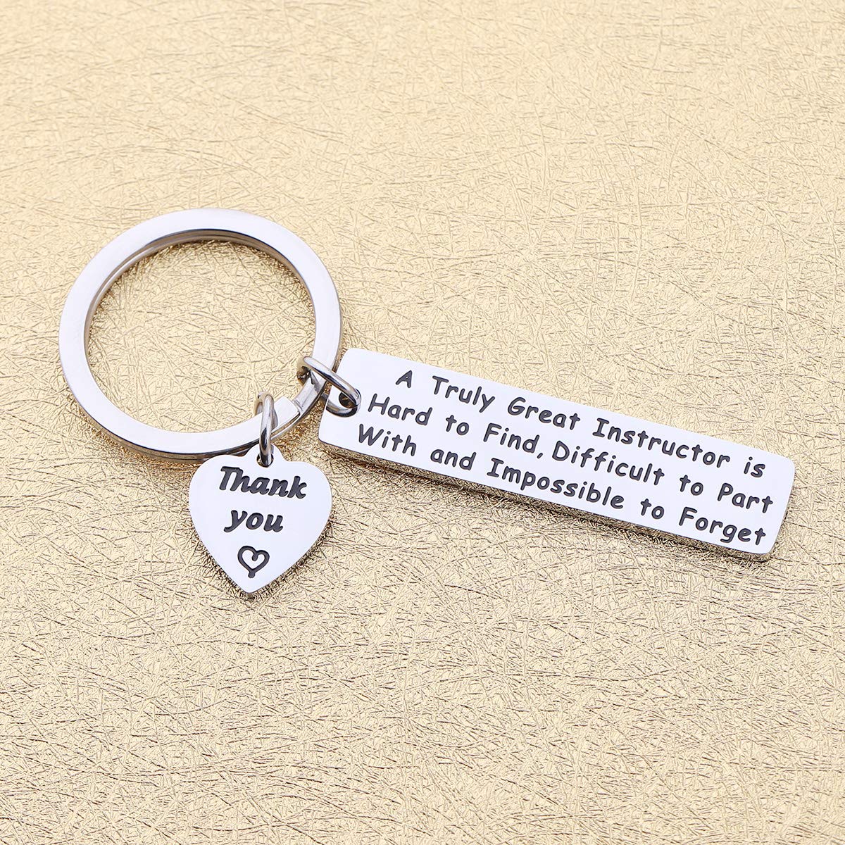 FOTAP Instructor Keychain Instructor Appreciation Gift Instructor Retirement Gift Professor, Mentor Thank You Gift (instructor keychain)