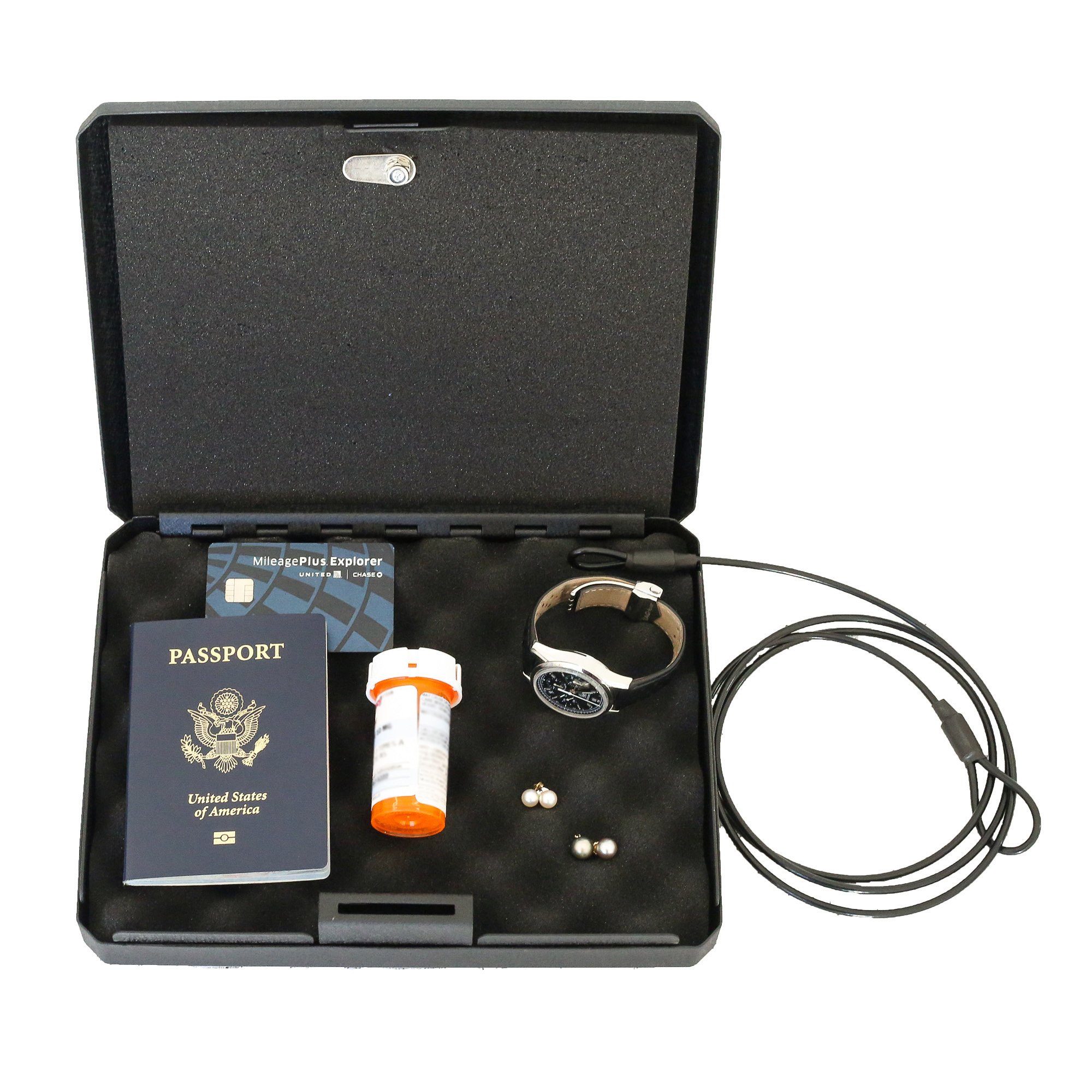 FSDC (Firearm Safety Devices) β FSDC-MLC9000 Keyed Lockable Steel Case with Security Cable β Heavy-Duty Powder Coated Steel
