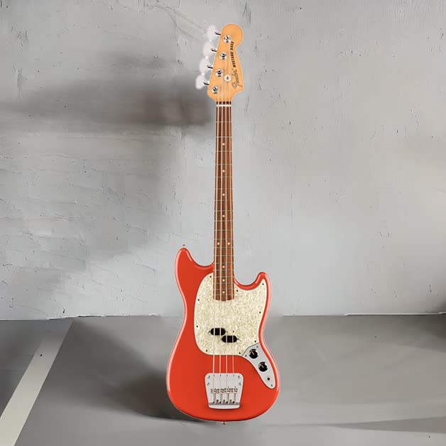 Fender Vintera 60s Mustang Bass, Fiesta Red, Pau Ferro Fingerboard