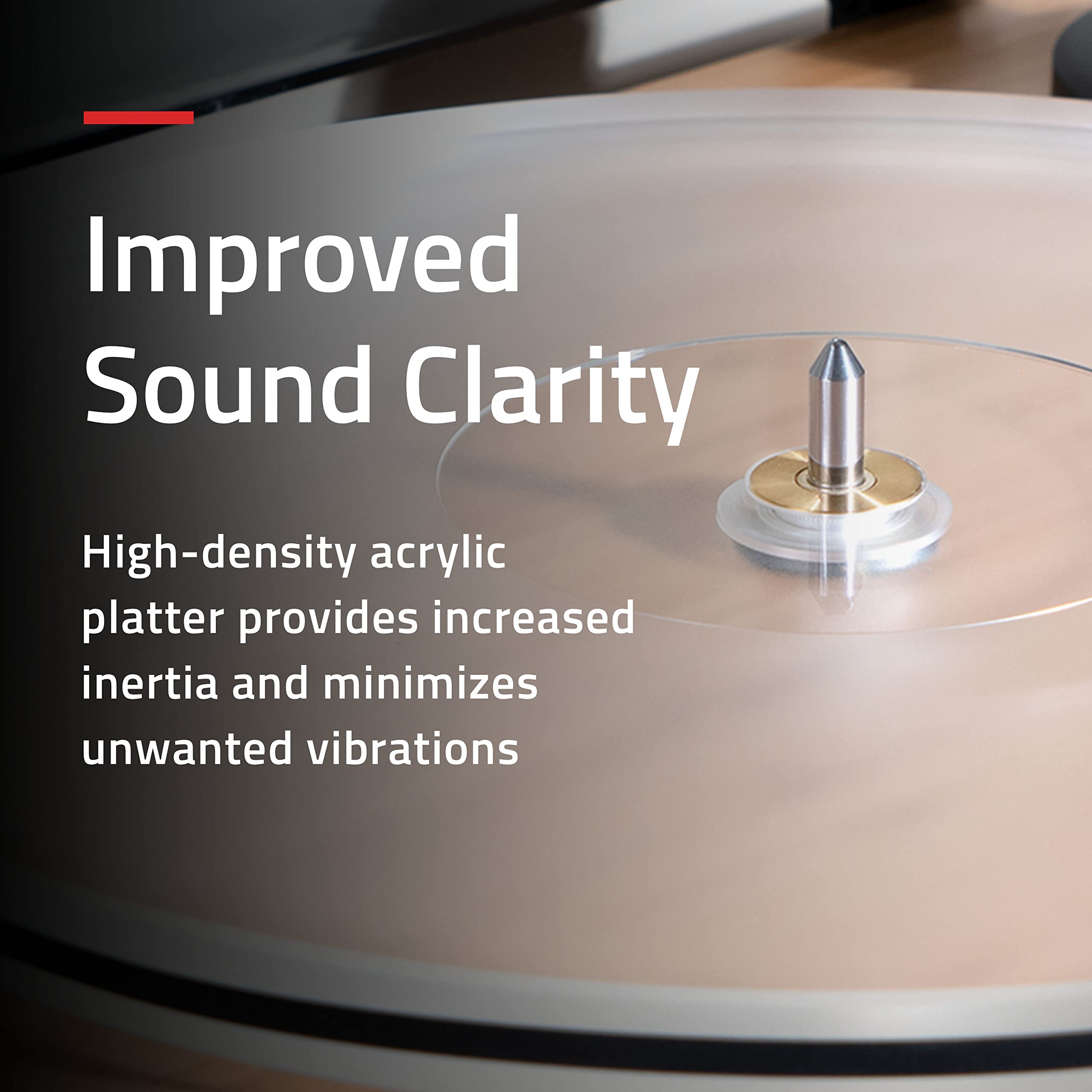 Fluance RT85N Reference High Fidelity Vinyl Turntable Record Player with Nagaoka MP-110 Cartridge, Acrylic Platter, Speed Control Motor, High Mass MDF Wood Plinth, Vibration Isolation Feet - Walnut