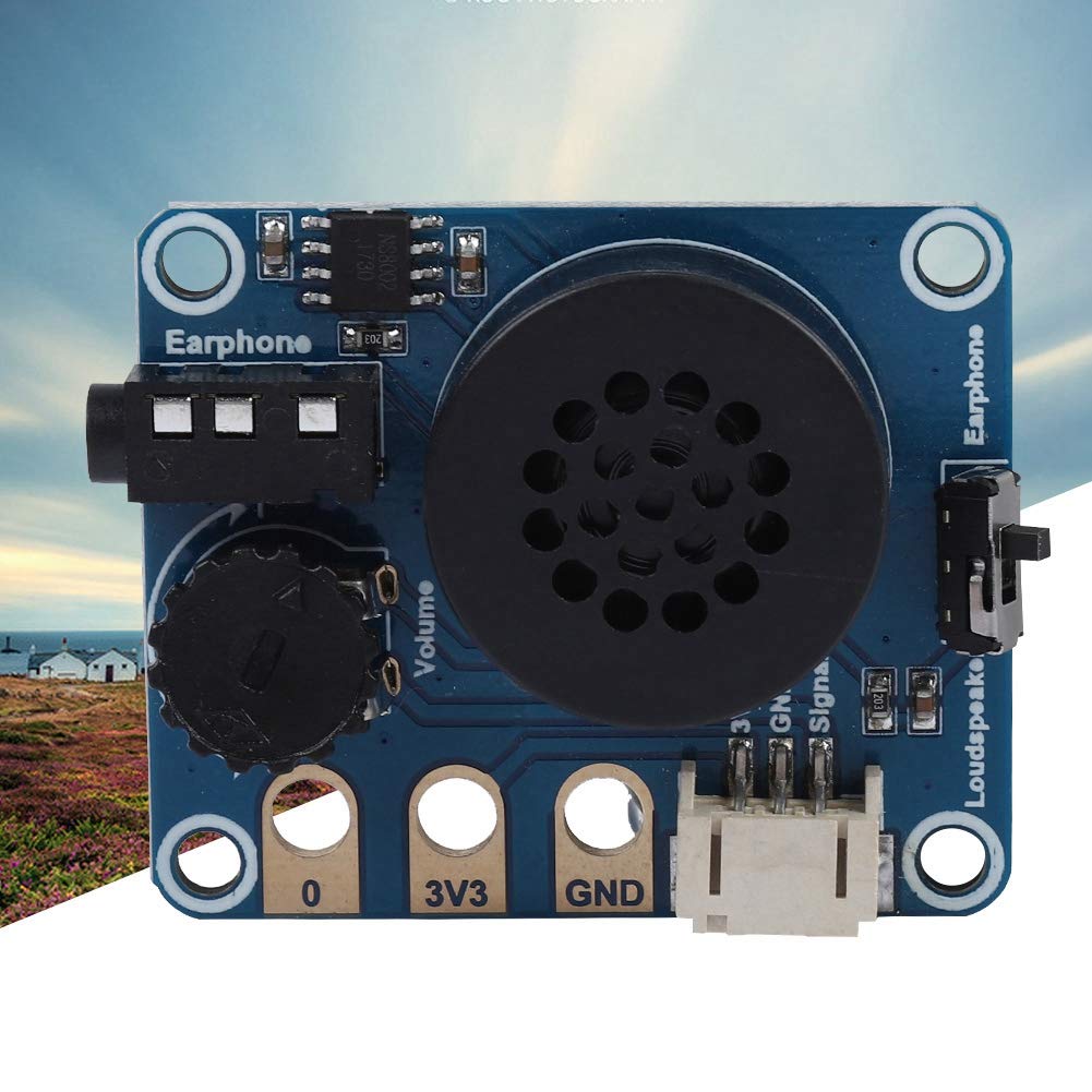 fosa Speaker Module Expansion Board for Micro: bit BBC NS8002 Chip Compatible Speaker for Micro: bit Music Player Support Headphone,Volume Adjustment Function