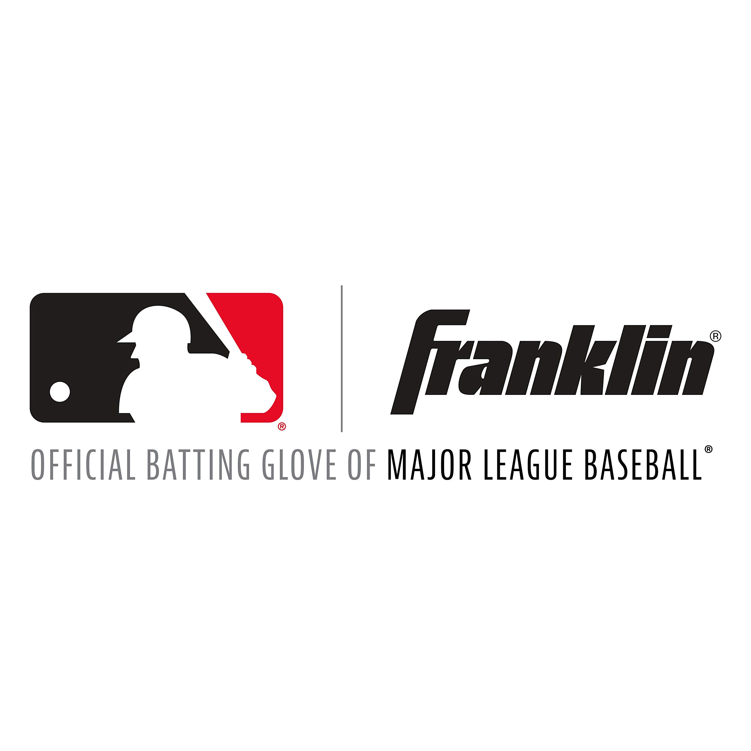 Franklin Sports Chrome Powerstrap⢠Batting Gloves - Black - Adult X-Large