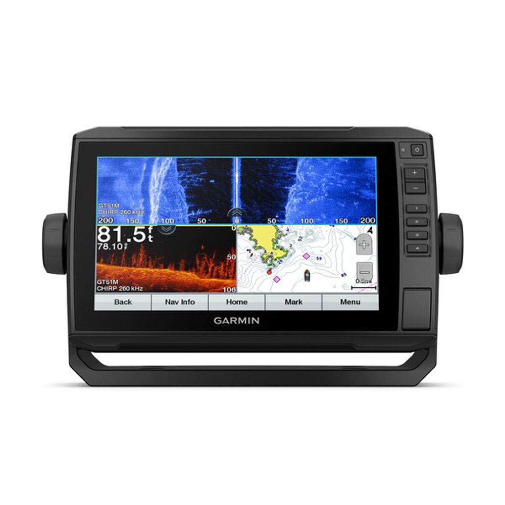 Garmin ECHOMAP Plus 93SV with GT52 Transducer, LakeVu g3, Sunlight-Readable 9", Chirp ClearVu, Chirp SideVu (010-01901-05)