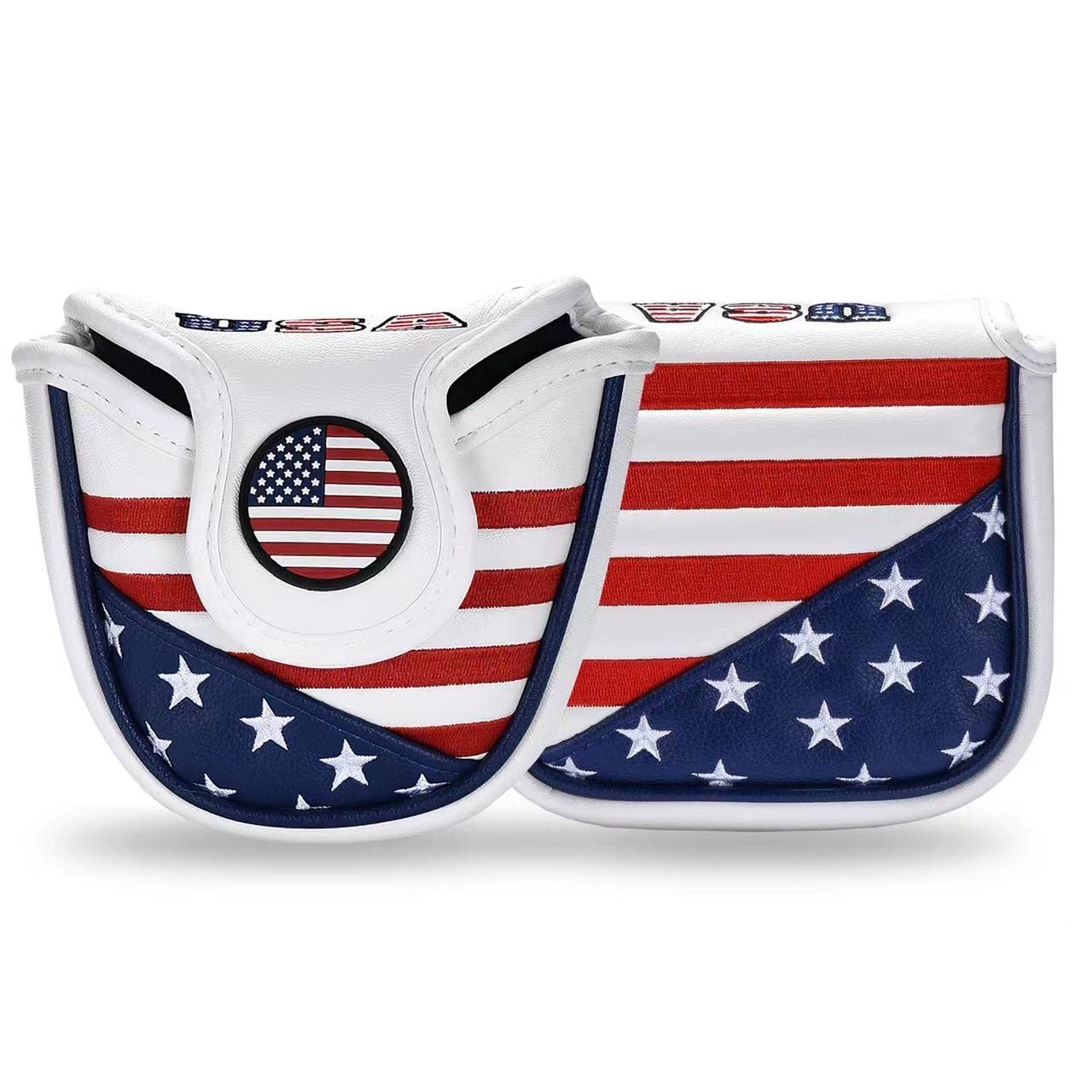 Golf Mallet Putter Headcover for Odyssey White Hot,Heel-Shaft Putter Cover with Strong Magnetic