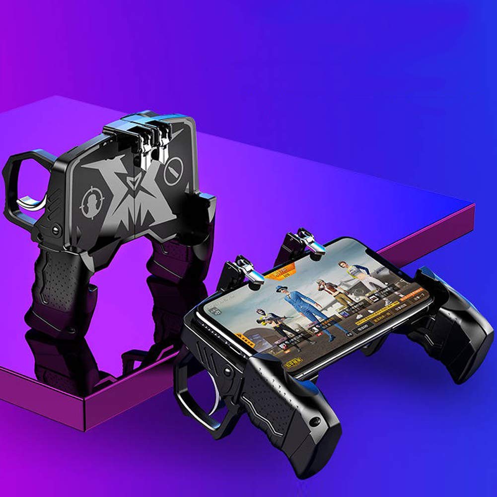 FSIGOM Mobile Controller,Aim Keys L1R1 and Gamepad Knives Out/Rules of Survival,Cellphone Game Trigger,Battle Royale Sensitive Shoot (Mobile Game Controller M)